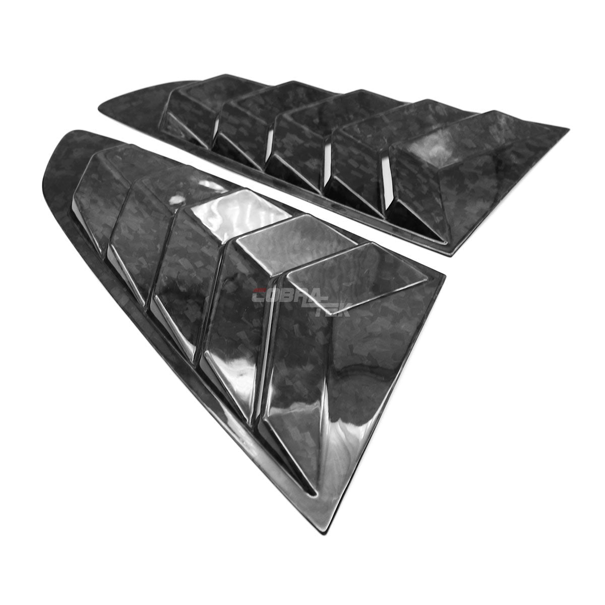 2015-2020 Ford s550 Mustang - Real Carbon Fiber Window Louver Type B ...
